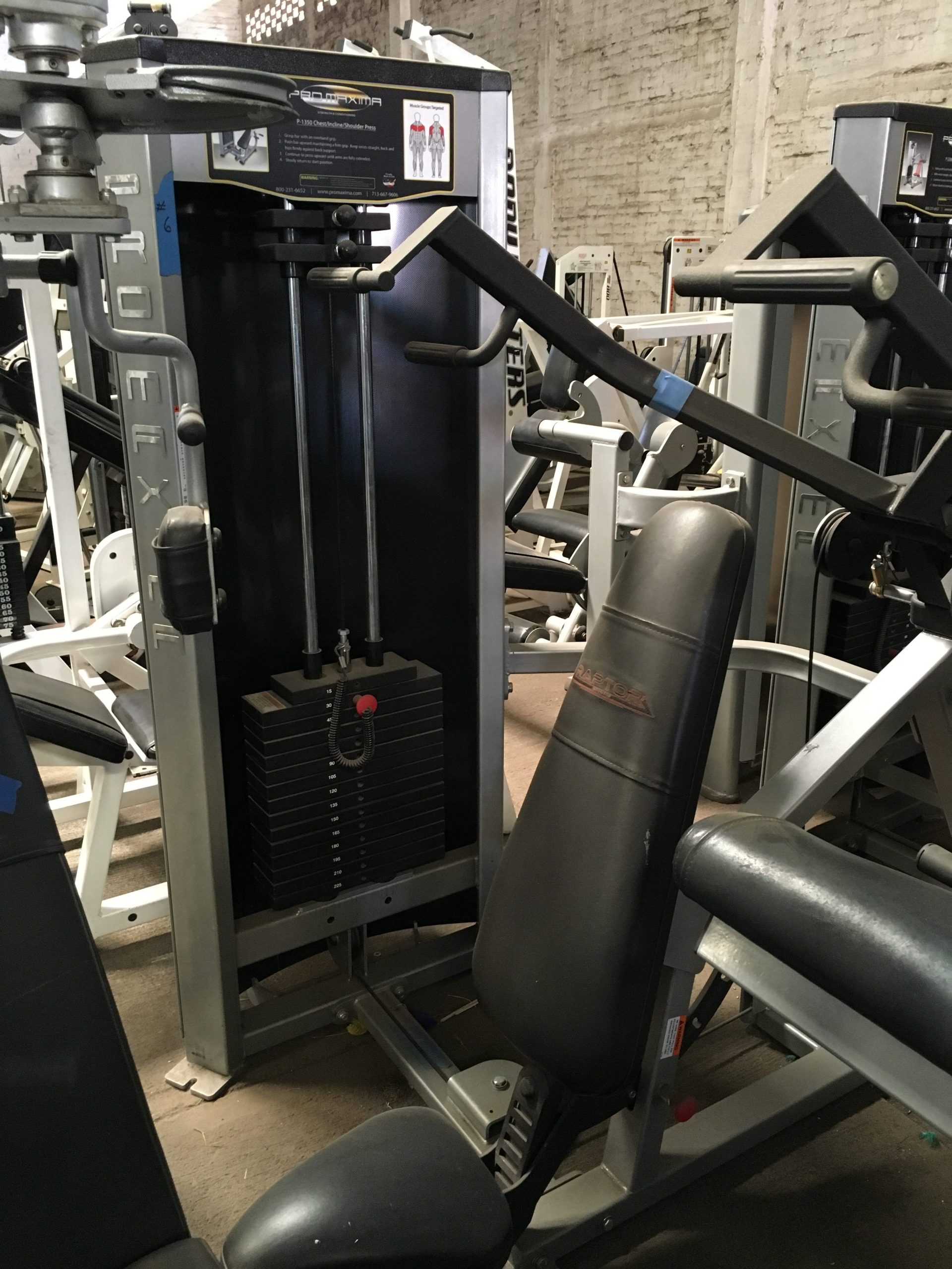 ProMaxima Raptor Chest-Incline-Shoulder Press / Pecho-Hombro – Equipos ...